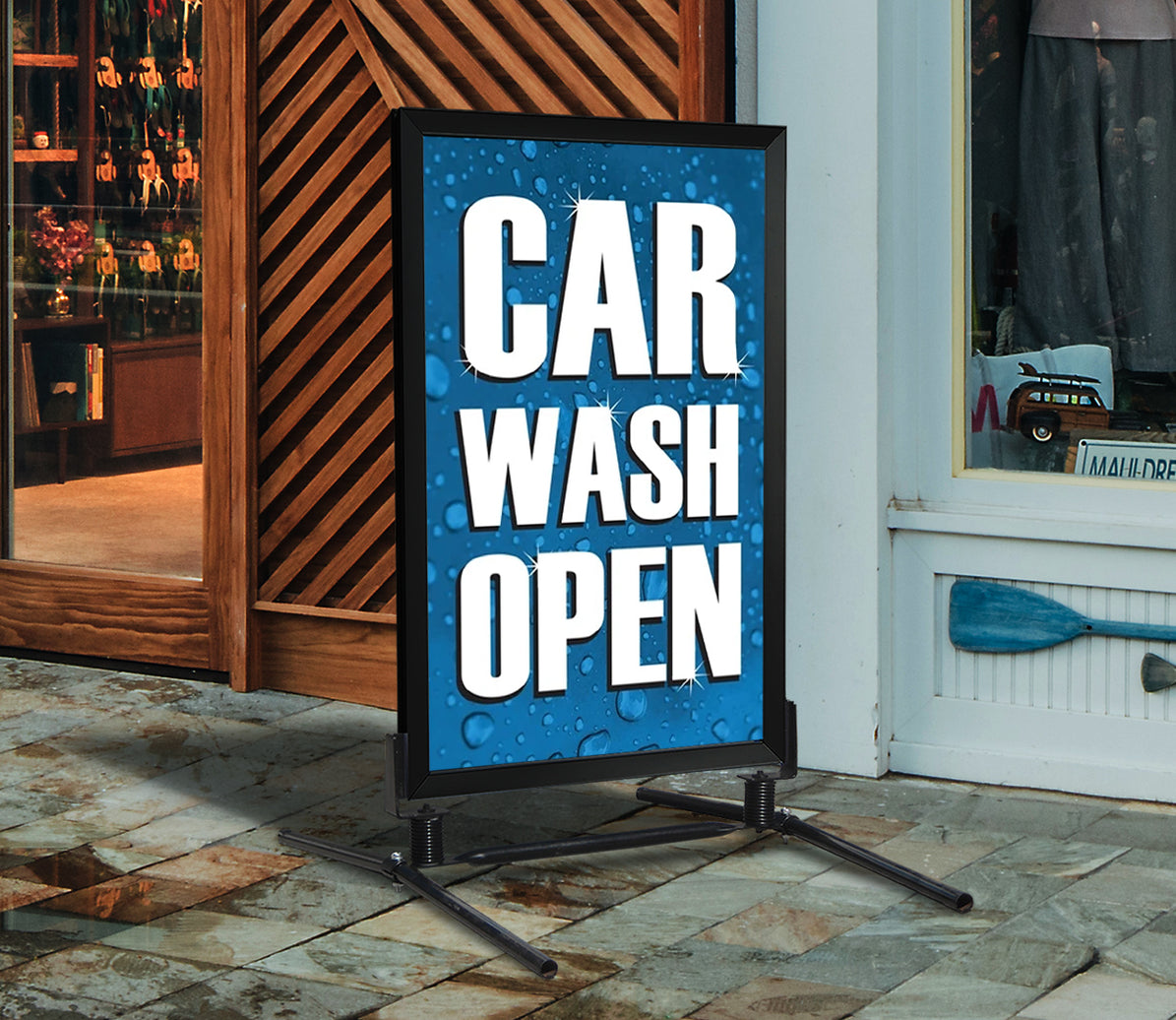 Insert- "Car Wash Open" — UnitedSign