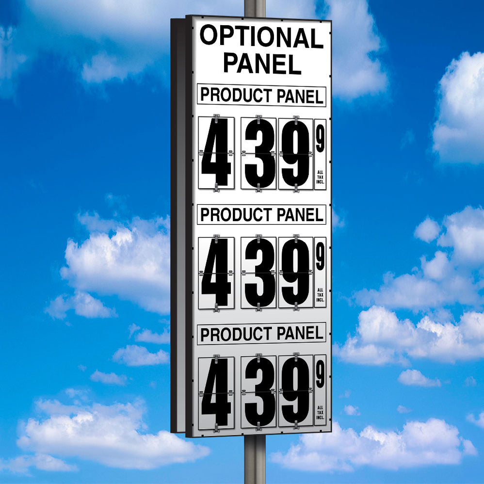 Double Sided Fuel Price Flip Signs