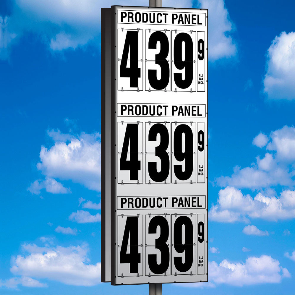 Double Sided Fuel Price Flip Signs