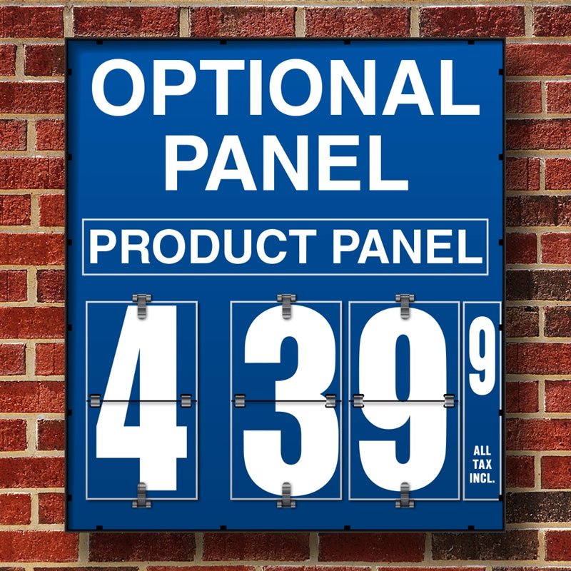 10" Flip Numbers- Single-Product, Wall or Pole Mount w/ Optional Panel ...