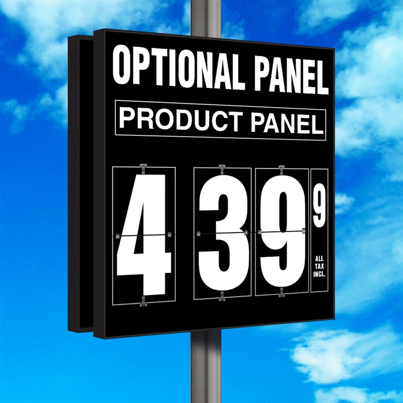 16" Flip Numbers- Single-Product, Double-Sided Pole Mount w/ Optional ...