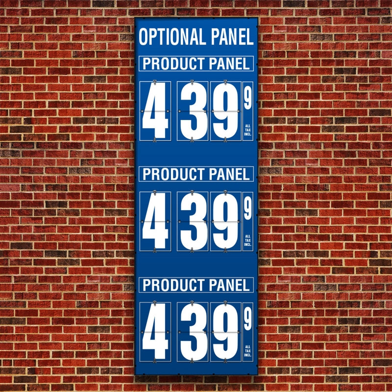 16" Flip Numbers, Three-Product, Pole or Wall Mount w/ Optional Panel ...