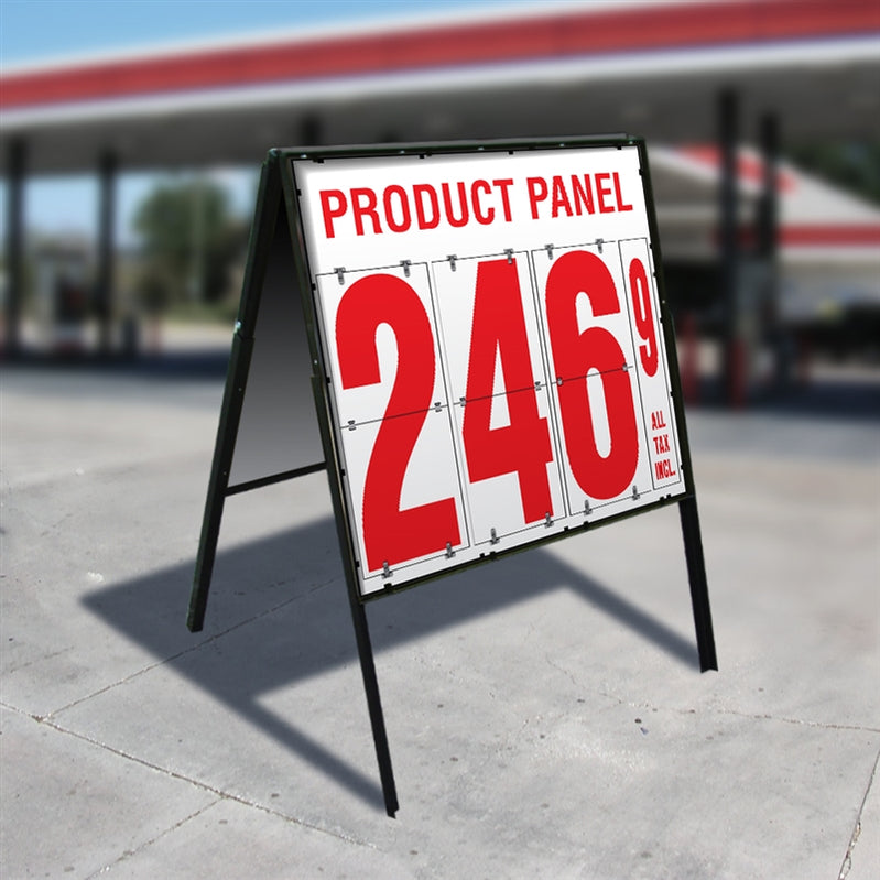 Gas Price Flip Sign - mounting_a-frame