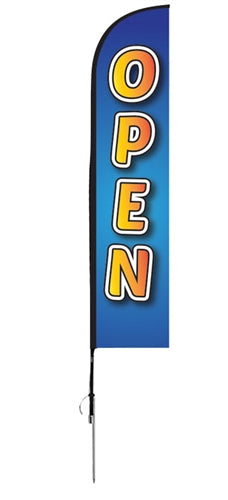 "Open" Flag- Blade Style — UnitedSign