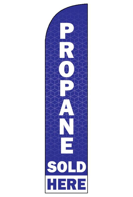 Propane Sold Here Flag- Blade Style — UnitedSign