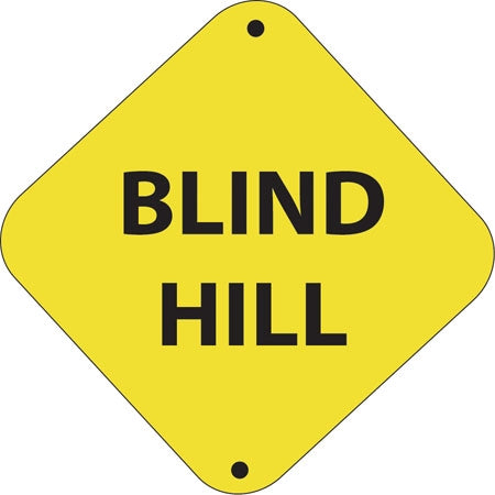 Blind Hill- 12"w x 12"h Aluminum Trail Marker — UnitedSign