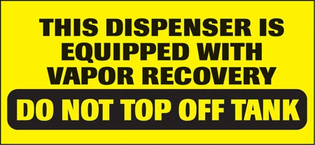 Do Not Top Off Tank- 13"w x 6"h Decal — UnitedSign