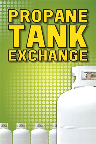 Propane Tank Exchange- 24"w x 36"h Aluminum Sign — UnitedSign