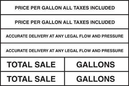 Pump Rebuilding Decals — UnitedSign