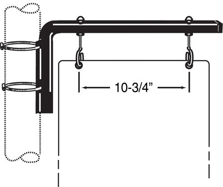 22" Vertical Sign Bracket Kit — UnitedSign