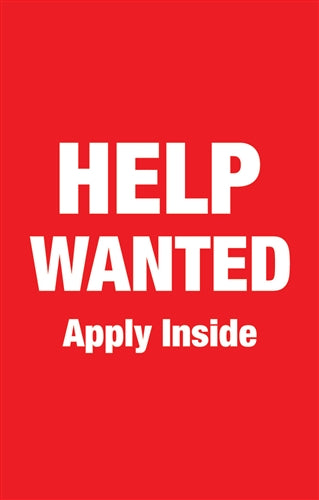 Insert- "Help Wanted Apply Inside" — UnitedSign