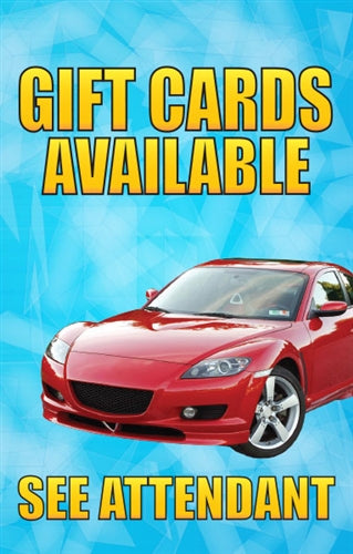 Insert- "Gift Cards Available"